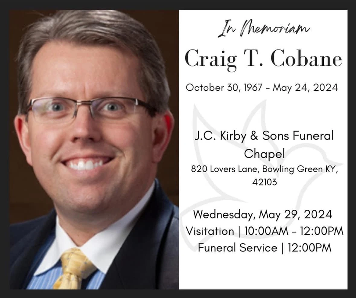 In Memoriam: Dr. Craig T. Cobane | The WKU Parent & Family Portal